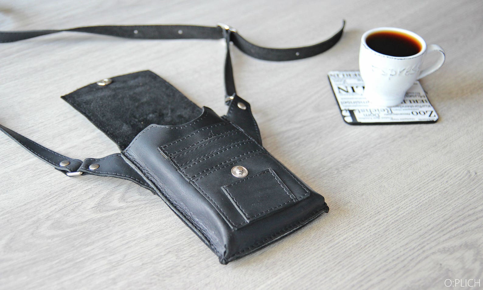 Leather Neck Wallet Crossbody Leather Wallet-iphone / Iphone | Etsy