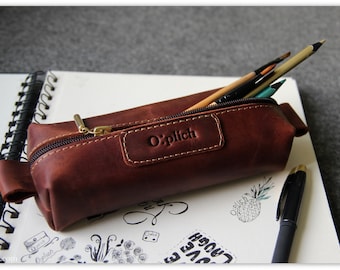 Brown Pencil Case - Etsy