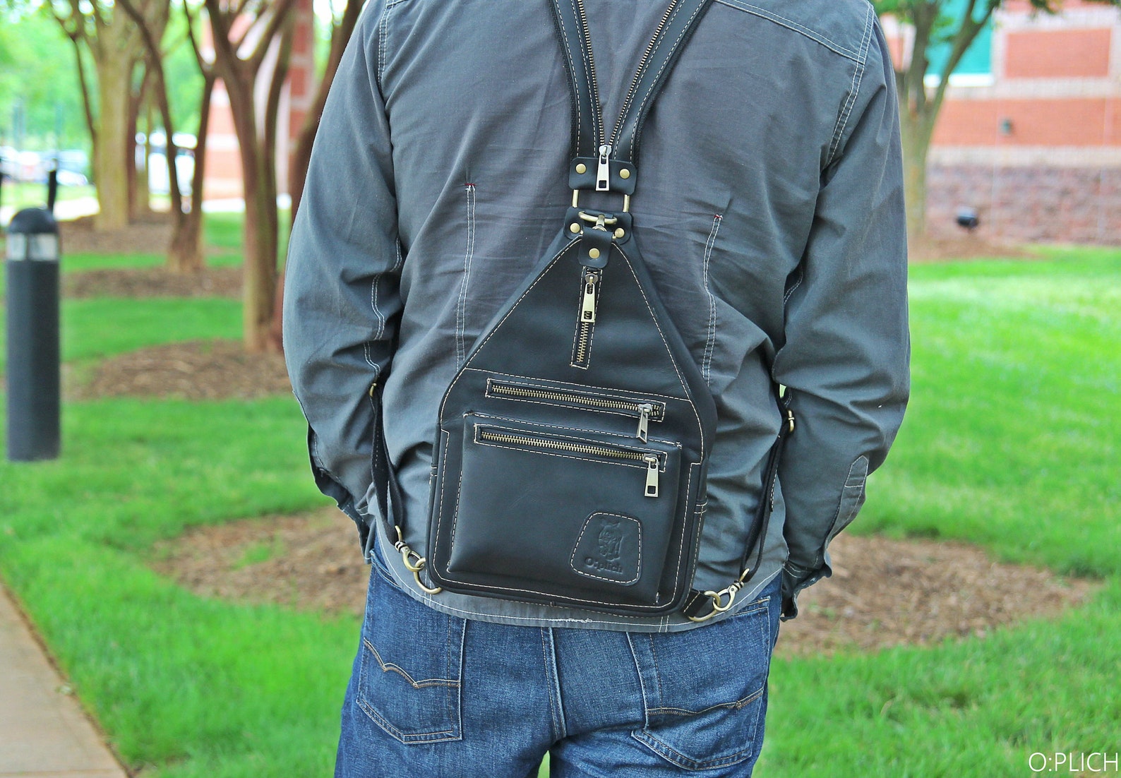 Leather Backpack Leather Sling Bag Crossbody Bag Leather - Etsy