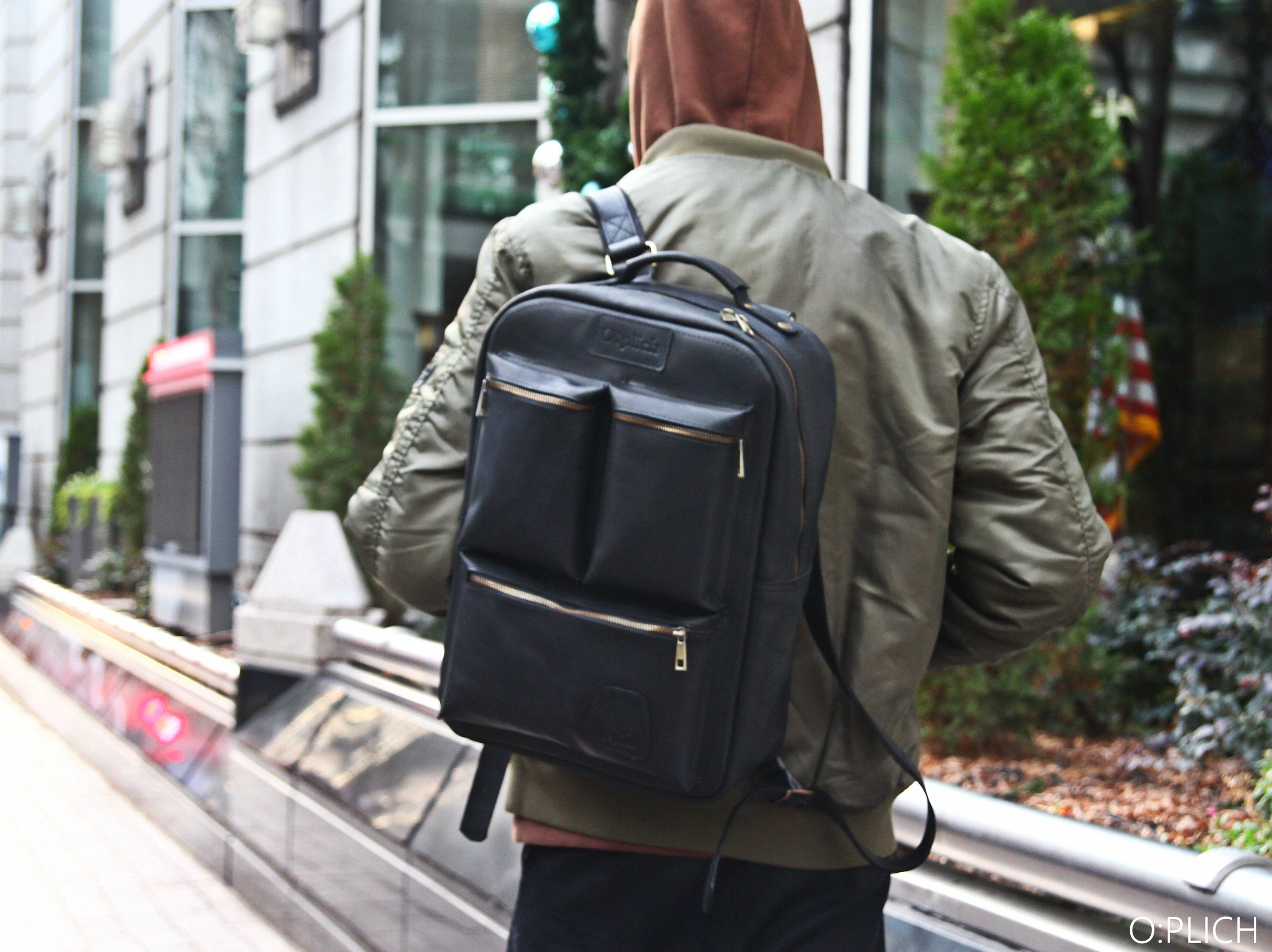 Genuine Leather Laptop Backpack for Men - Travel Backpack - Waxed ...