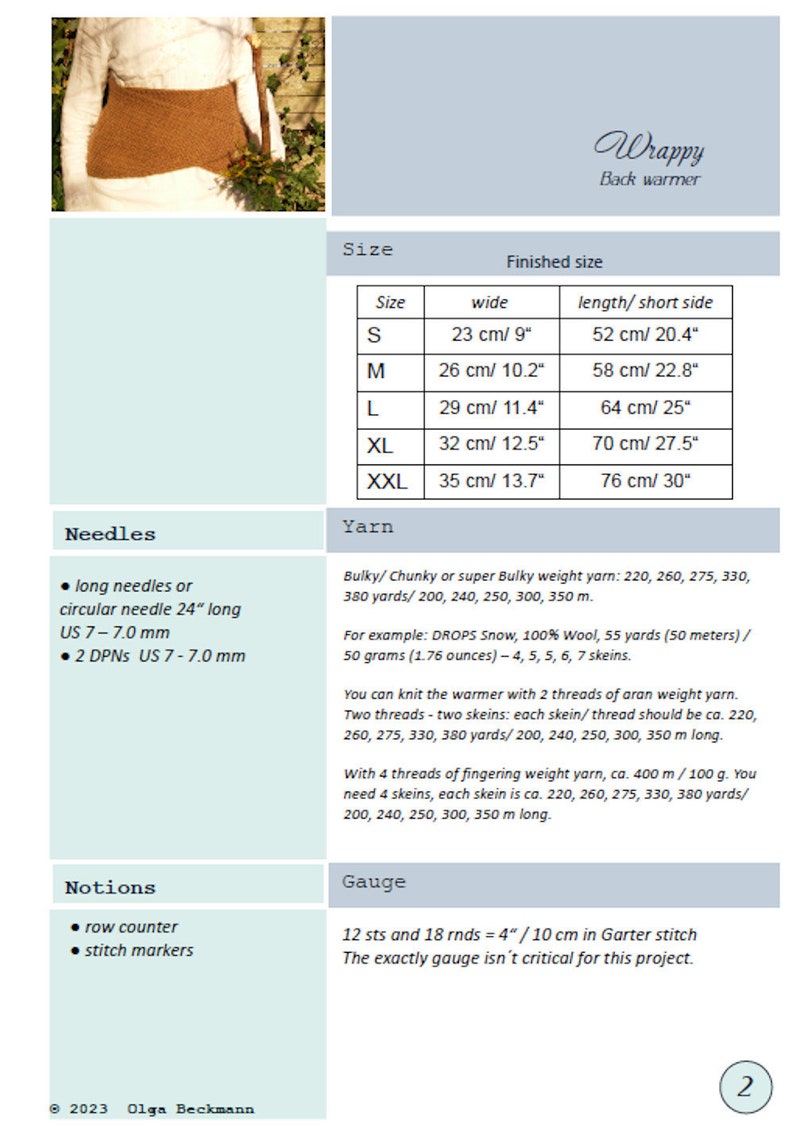 Back Kidney Warmer Knitting Pattern - Haramaki Warmer Knit Pattern ...