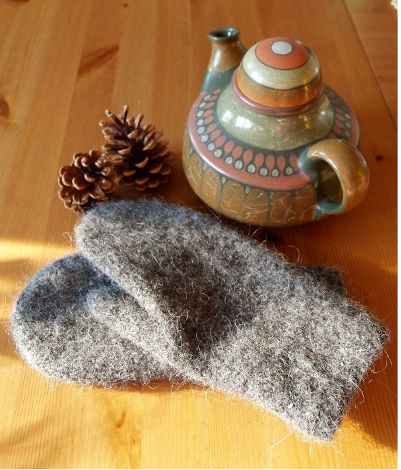 Felted Knit Mitten Pattern - Felt Mittens - Knitting Pattern - Felted ...