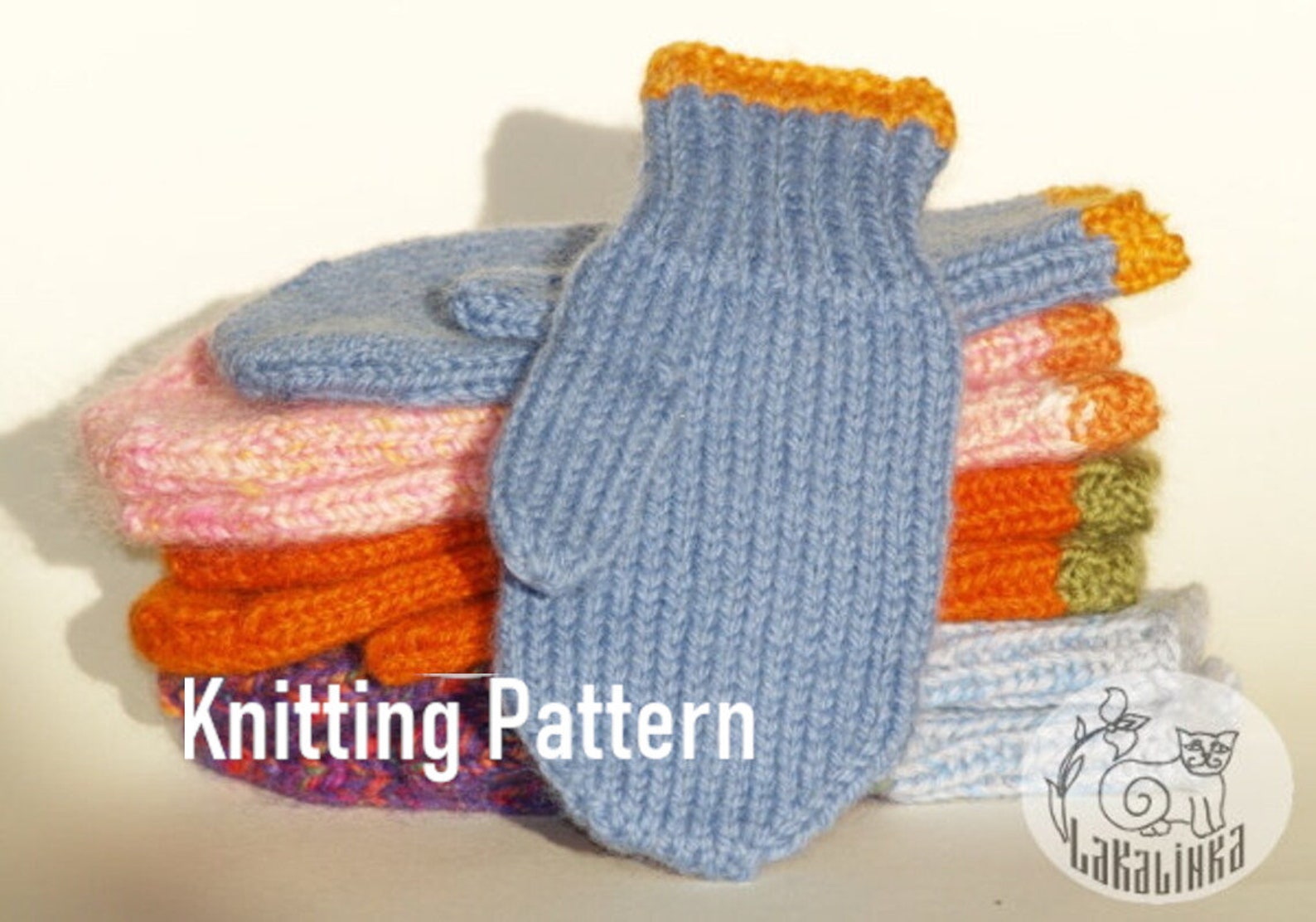 Child Mittens - Knitting Pattern- Basic Kids Mitten - Beginner Mitten ...