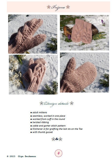 Adult Mitten Knitting Pattern Chunky Bulky Mitts Adult Mittens Cable ...