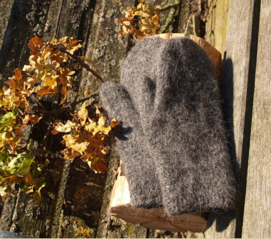 Felted Knit Mitten Pattern - Felt Mittens - Knitting Pattern - Felted ...