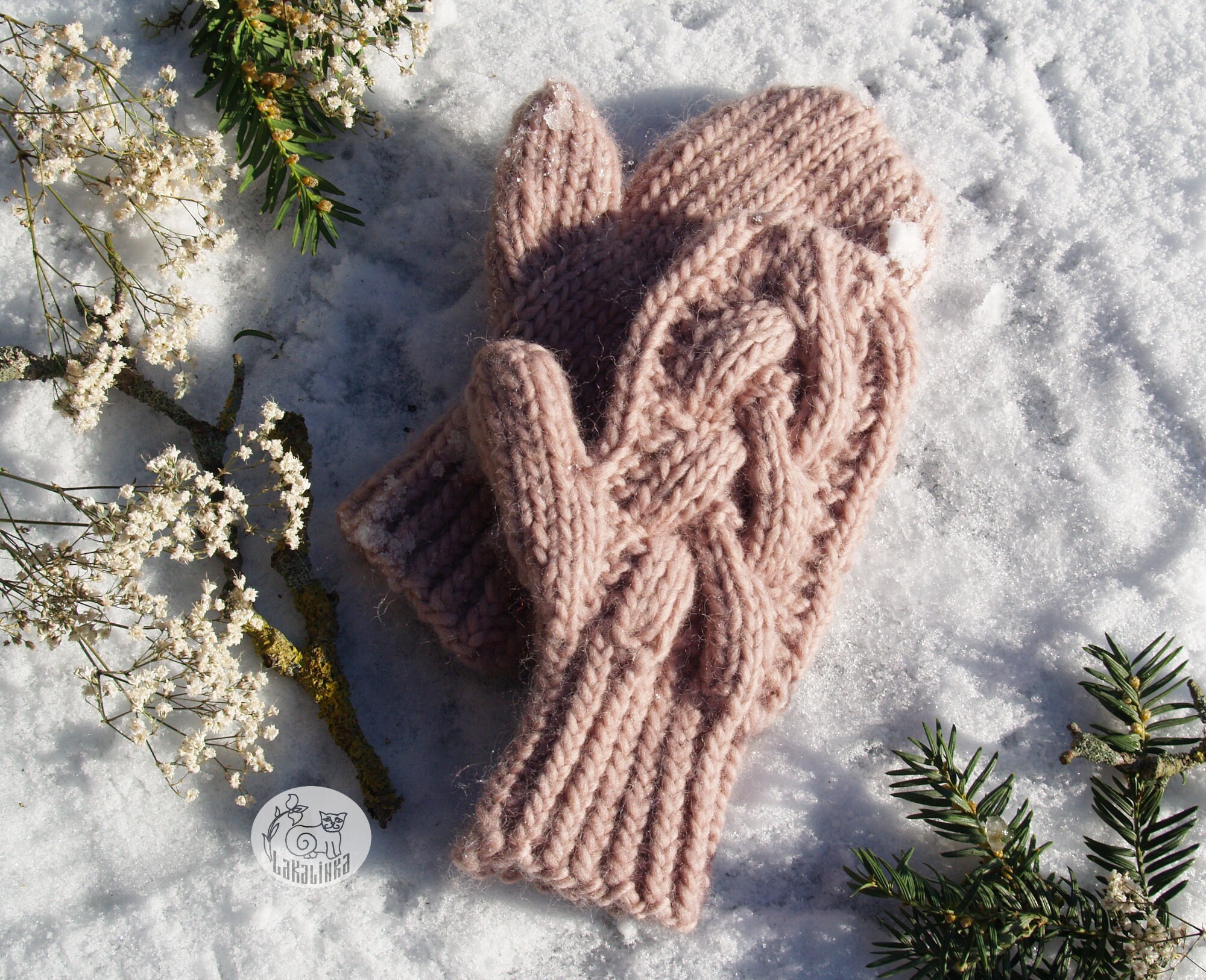 Adult Mitten Knitting Pattern - Chunky Bulky Mitts - Adult Mittens ...