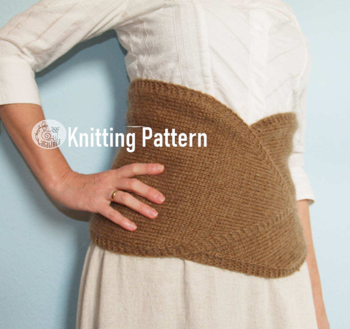 Back Kidney Warmer Knitting Pattern Haramaki Warmer Knit - Etsy