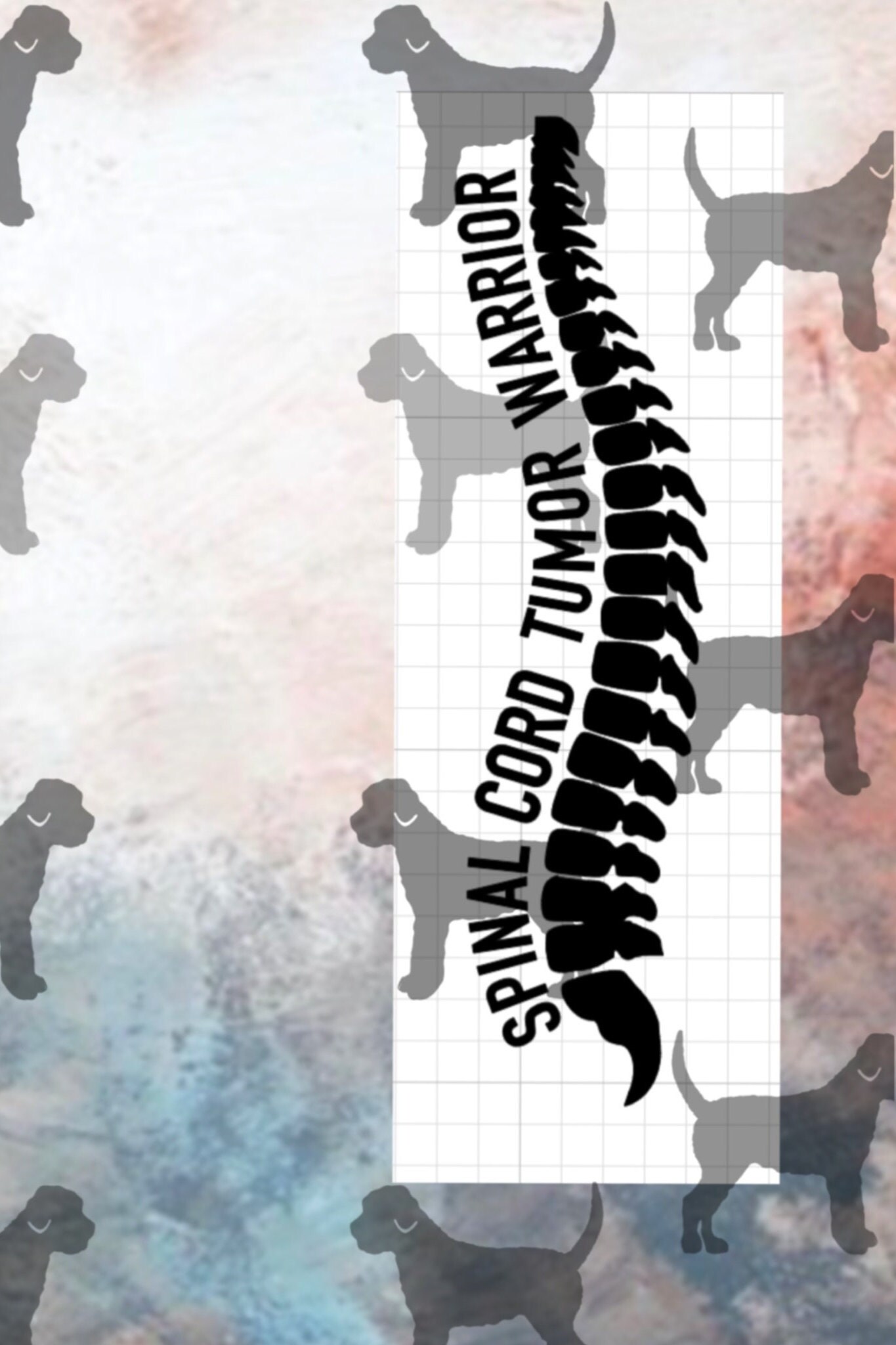 Spinal Cord Tumor Warrior Vinyl Decal - Etsy