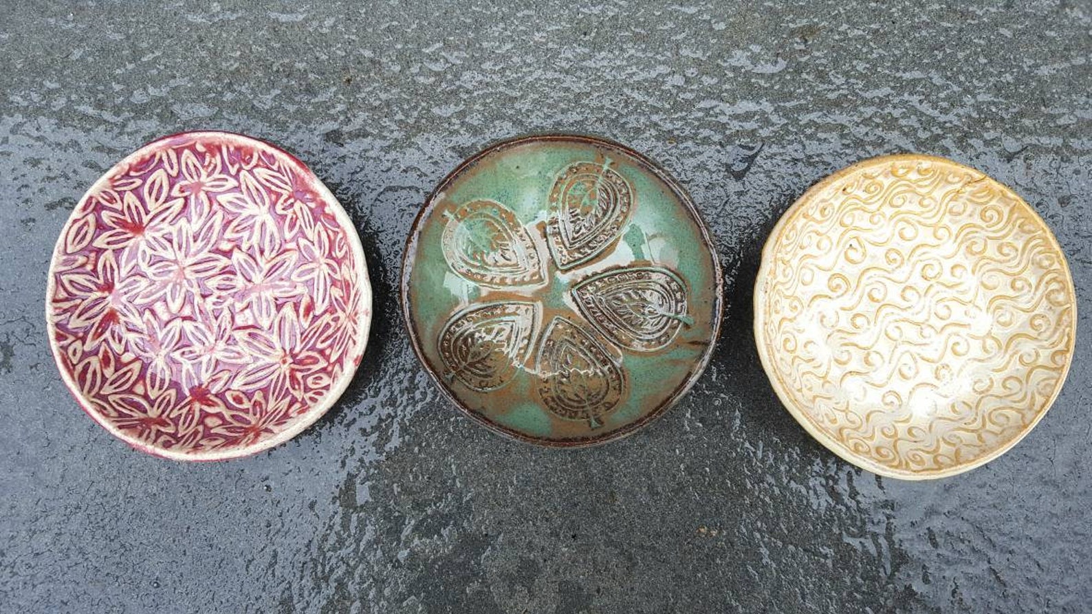 Items bx-cf Small Pottery Dish Small Dish Multi - Etsy