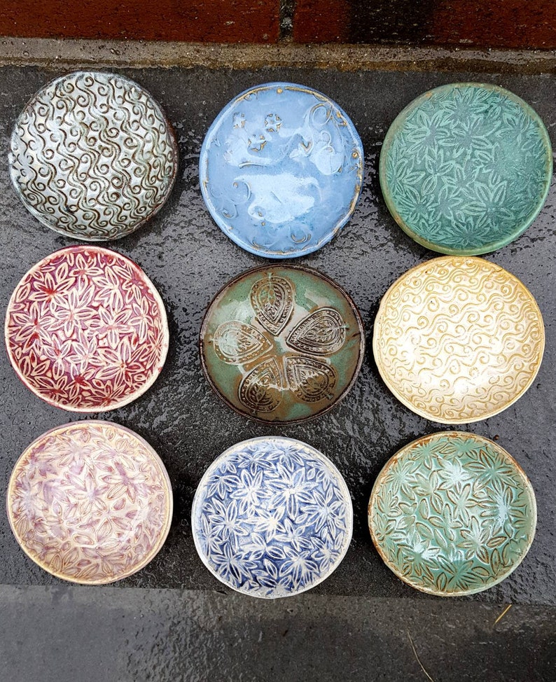 Items bx-cf Small Pottery Dish Small Dish Multi - Etsy