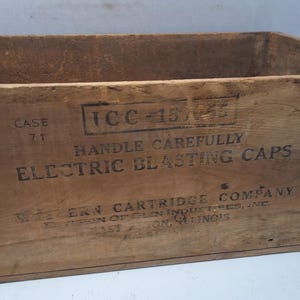 Wooden Blasting Cap Box - Etsy