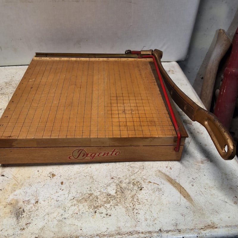 Vintage Paper Cutter - Etsy