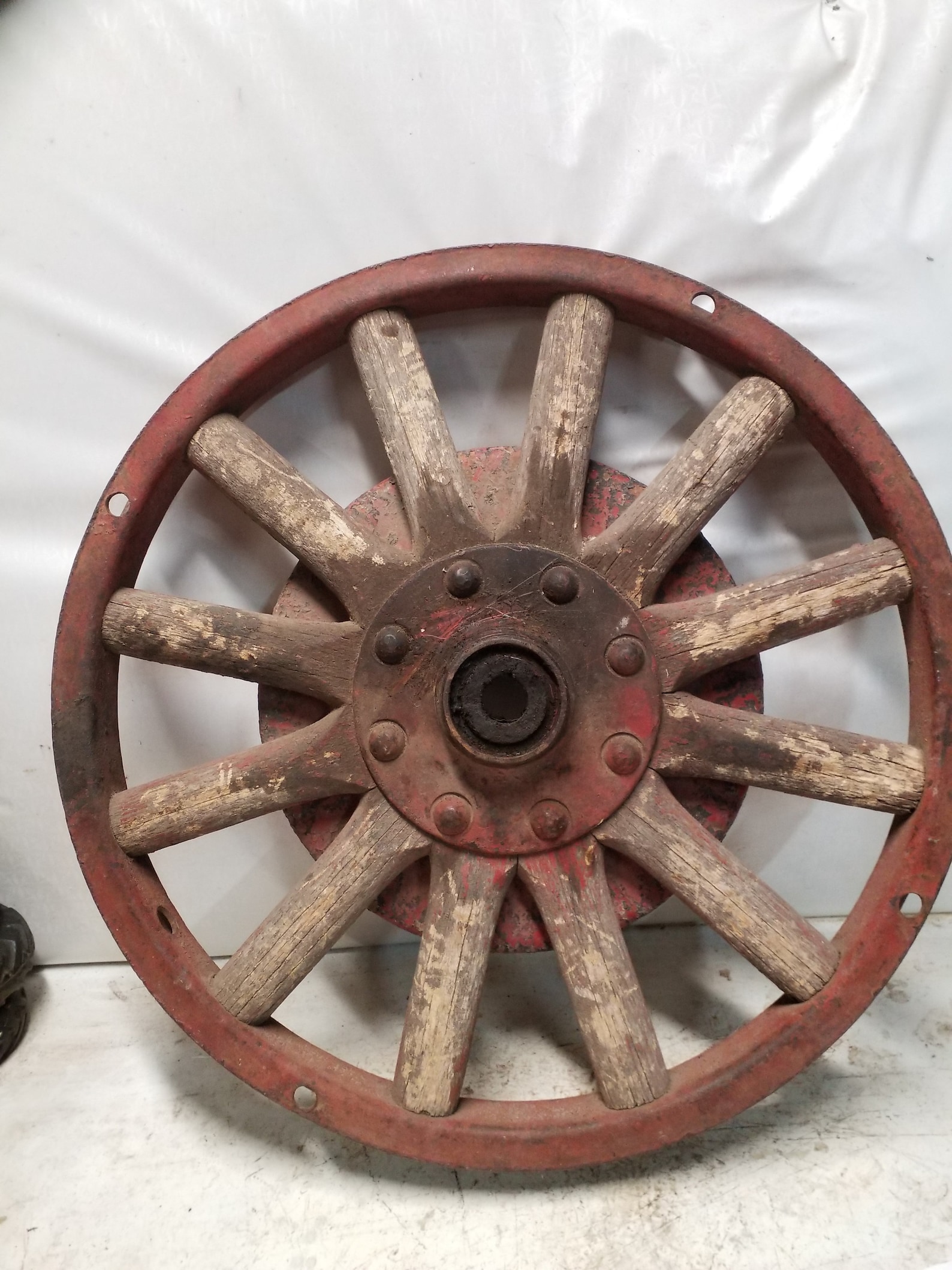 Wooden and Metal Car Wheel - Etsy