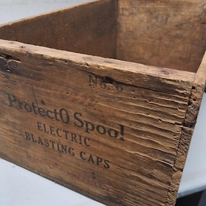 Wooden Blasting Cap Box - Etsy
