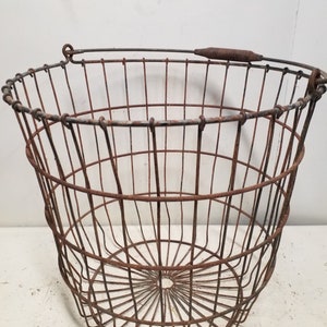 Large Wire Egg or Apple Basket - Etsy