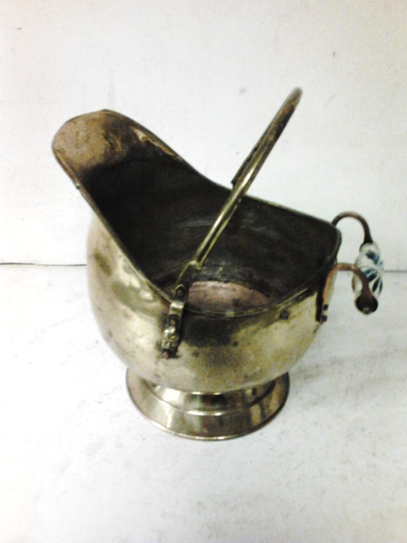 Brass coal bucket or scuddle | Etsy