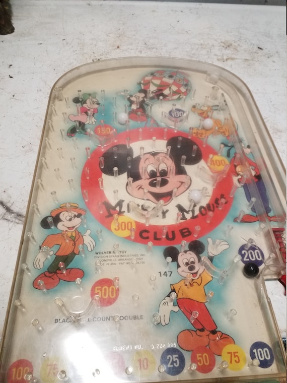 Vintage Mickey Mouse Club Pinball - Etsy