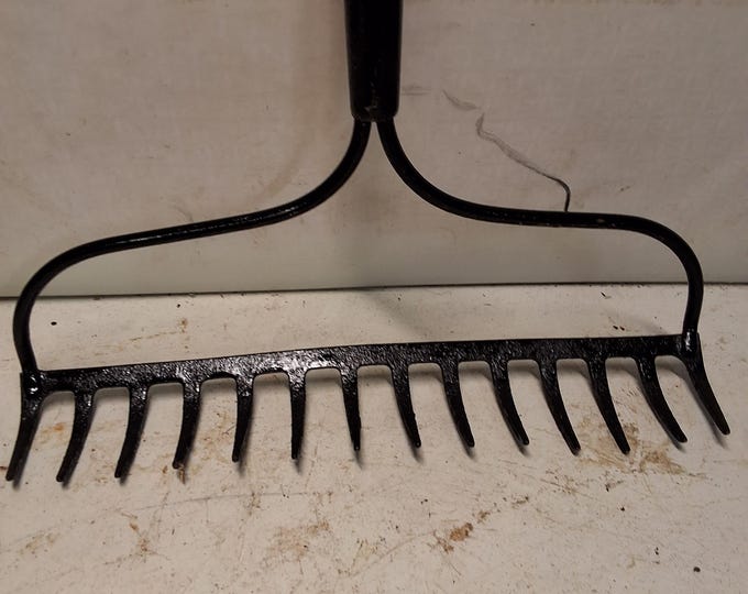 Vintage Cast Iron Rake Head, for Wall Decor or Organizing, Jewelry ...