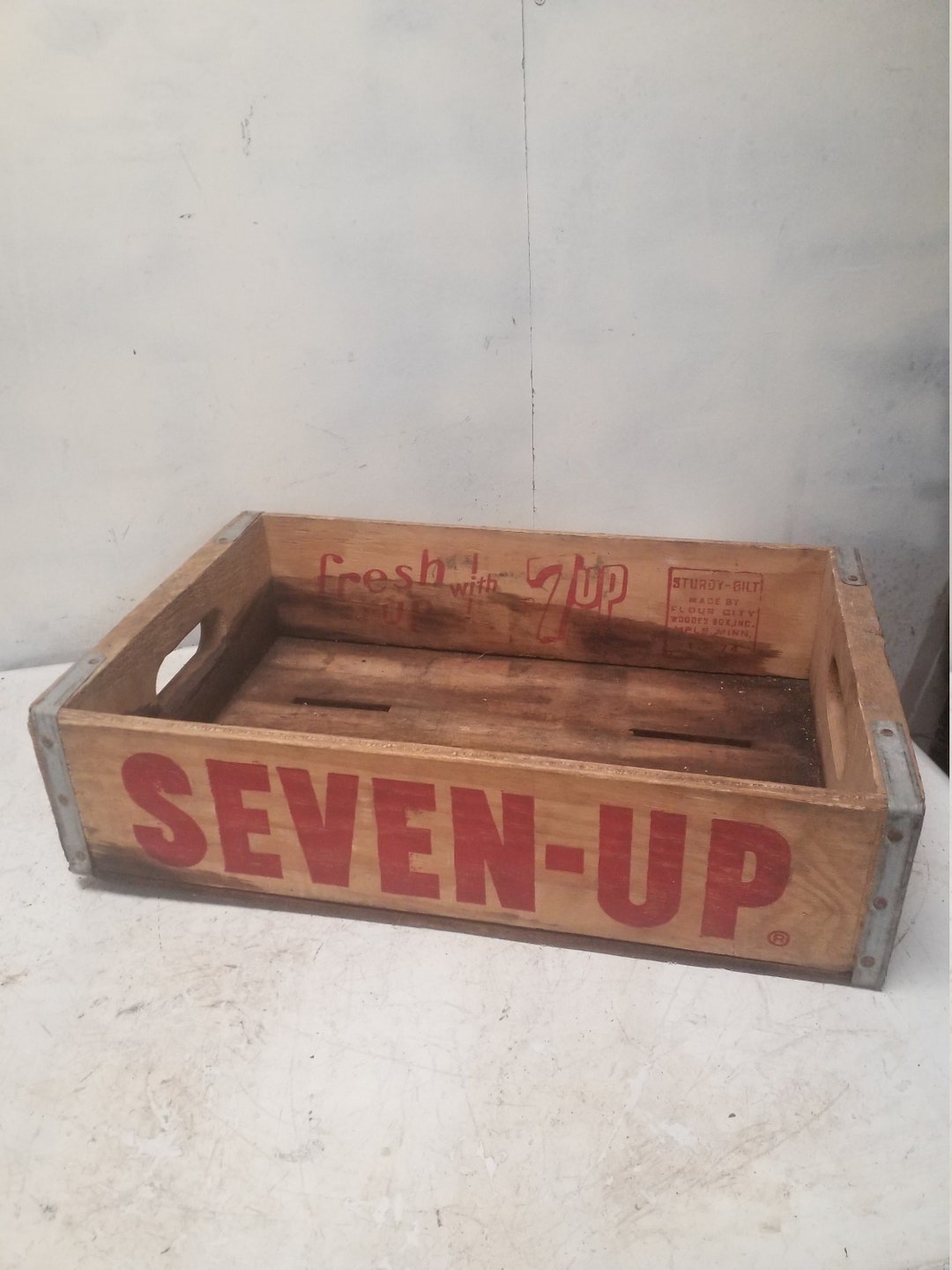 7 up Wooden Case or Crate - Etsy