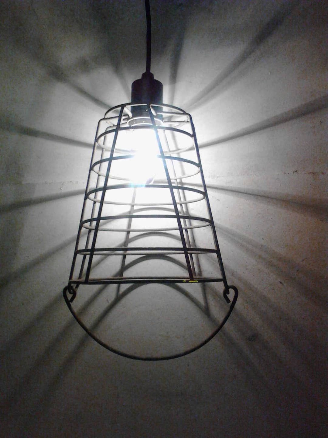 Wire Basket Light Fixture - Etsy