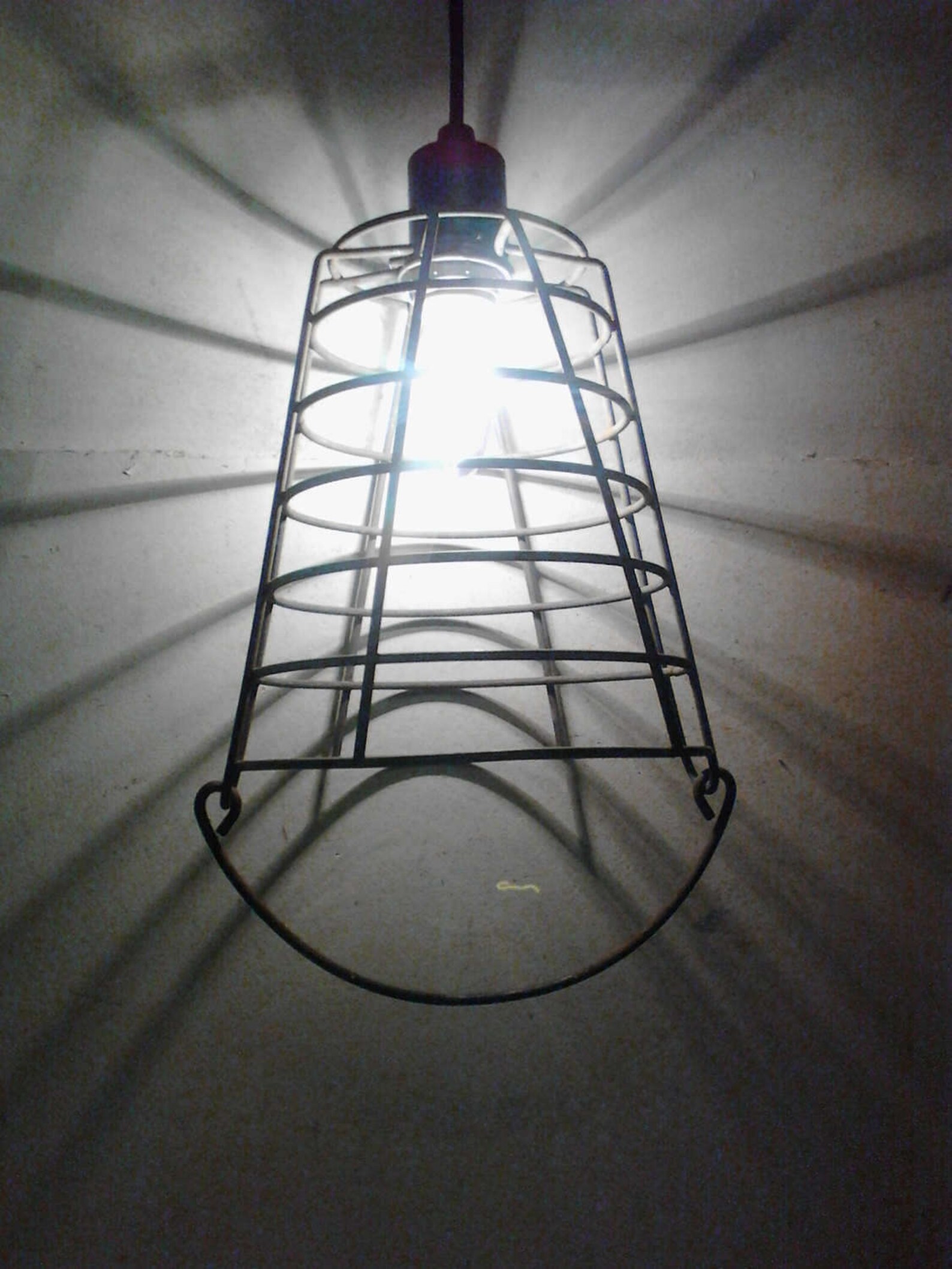 Wire Basket Light Fixture - Etsy