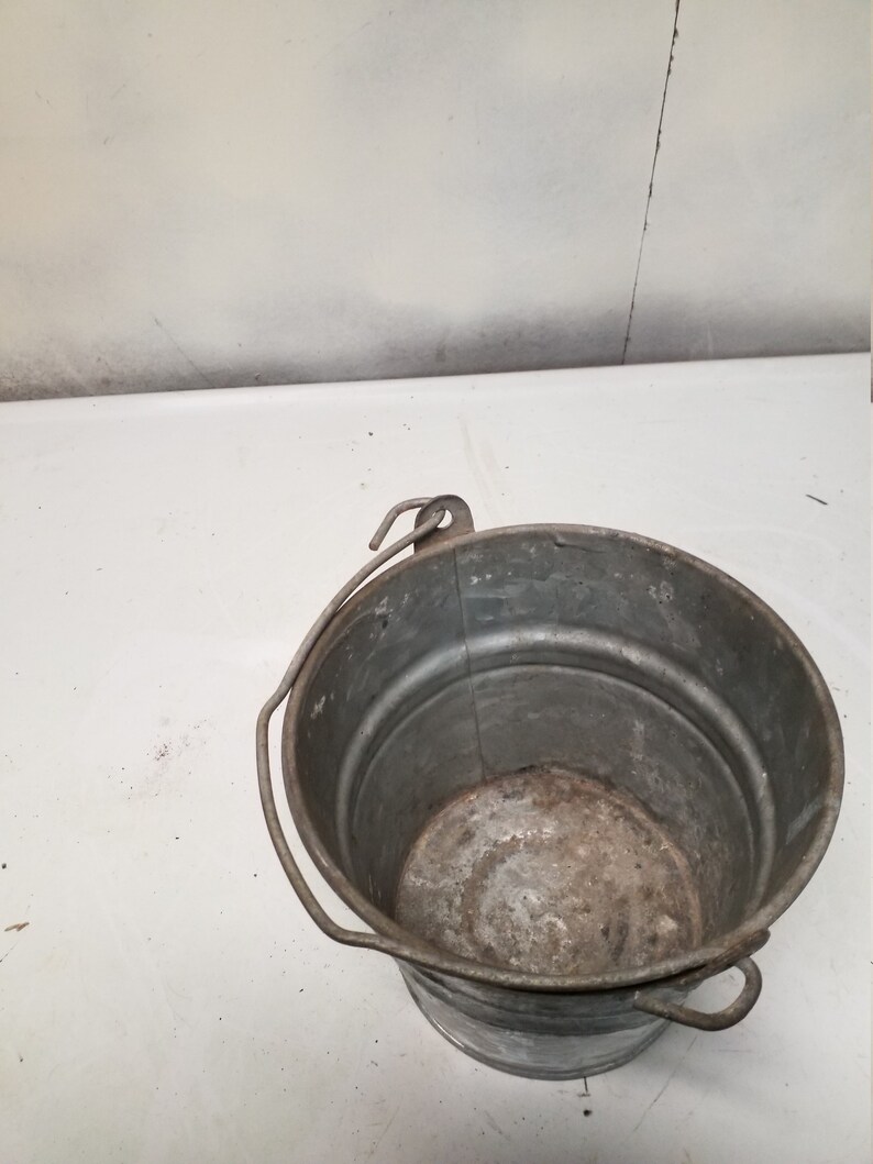 Small Galvanized Pail or Bucket - Etsy