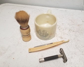 Vintage Shaving Kit - Etsy