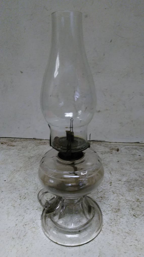 Oil or kerosene glass finger lamp | Etsy