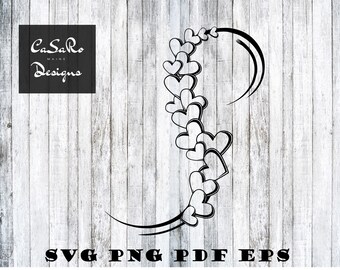 Heart scrolls | Etsy