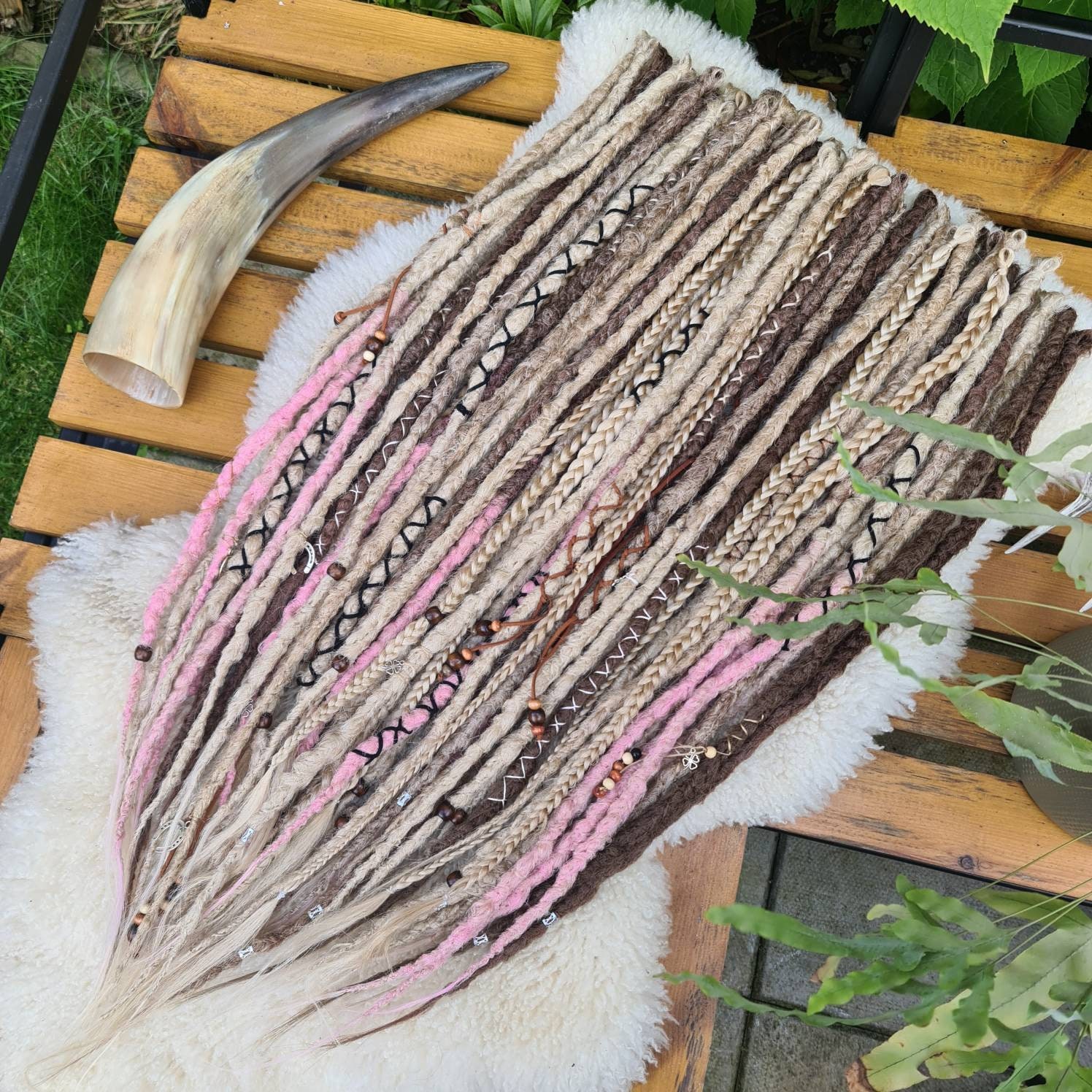 Full Set of Very Long Dreads / Viking Dreadlocks / Synthetic Hair ...