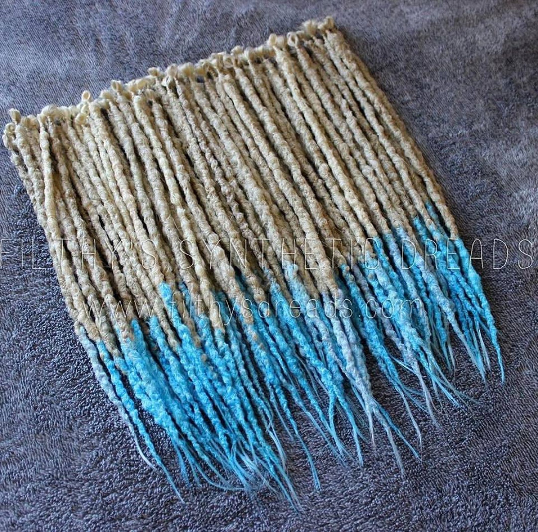 Full Kit of CUSTOM Long Natural Synthetic Dreads / Dread Extensions - Etsy