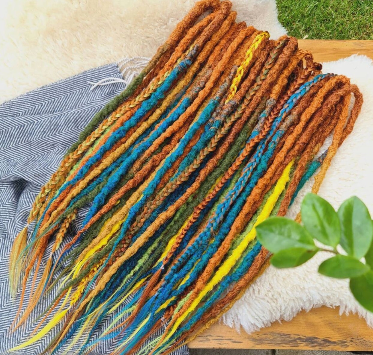 Full Kit of CUSTOM Long Natural Synthetic Dreads / Dread | Etsy