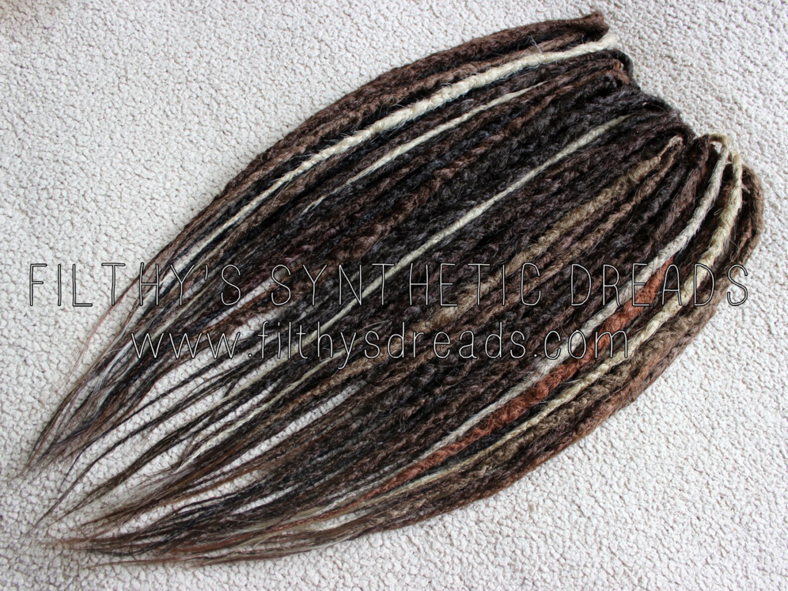 Full Kit of CUSTOM Long Natural Synthetic Dreads / Dread Extensions - Etsy