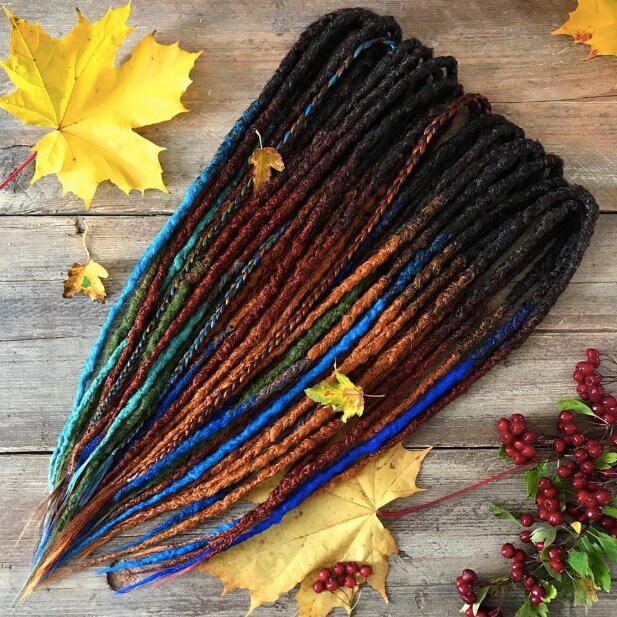 Full Kit of CUSTOM Long Natural Synthetic Dreads Dreadlock | Etsy