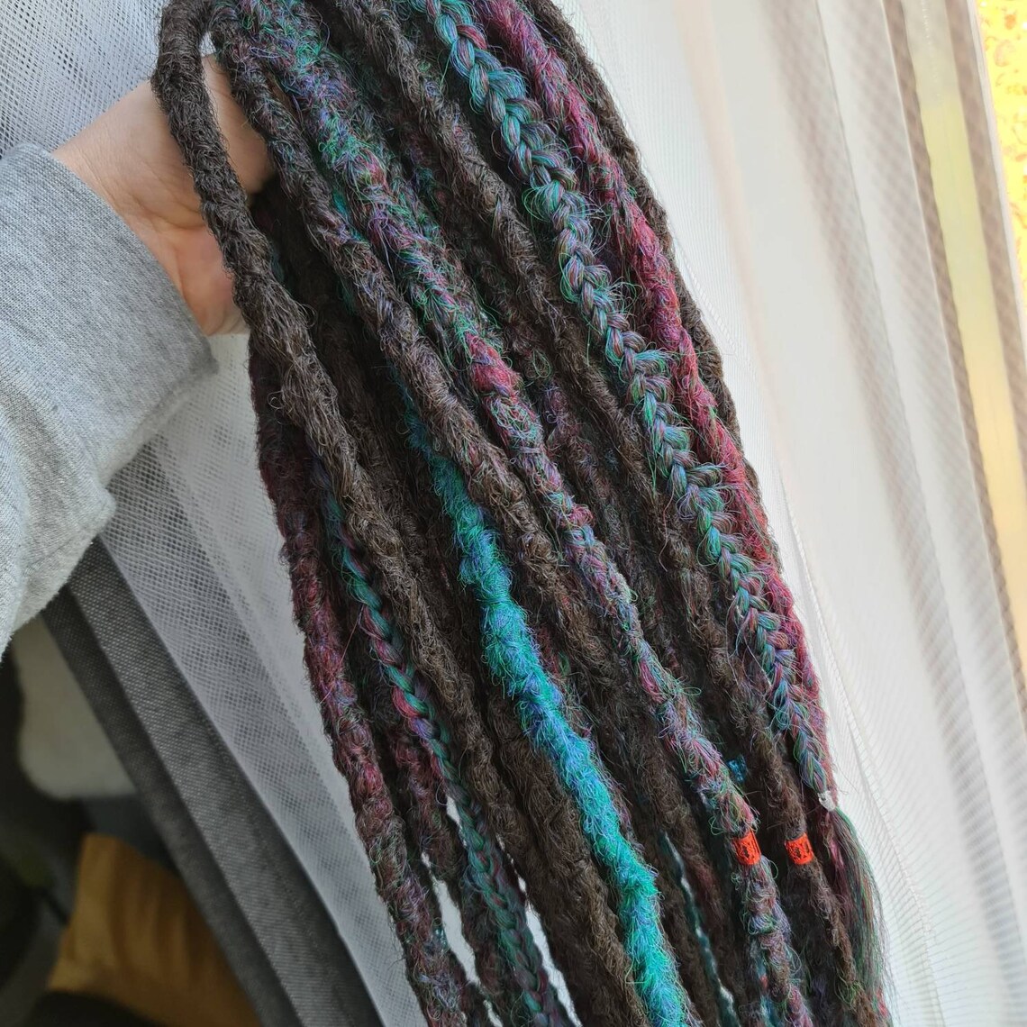 Half Set of Dreads Petrol Blood Dread Set Ready to Ship | Etsy