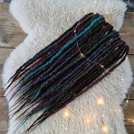 Half Set of Dreads Petrol Blood Dread Set Ready to Ship | Etsy