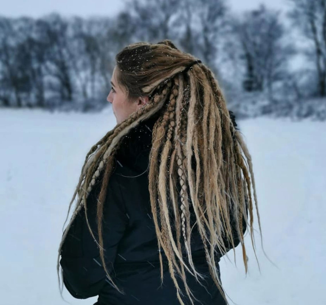 Natural Looking Dreads Extensions / Synthetic Dreadlocks / - Etsy