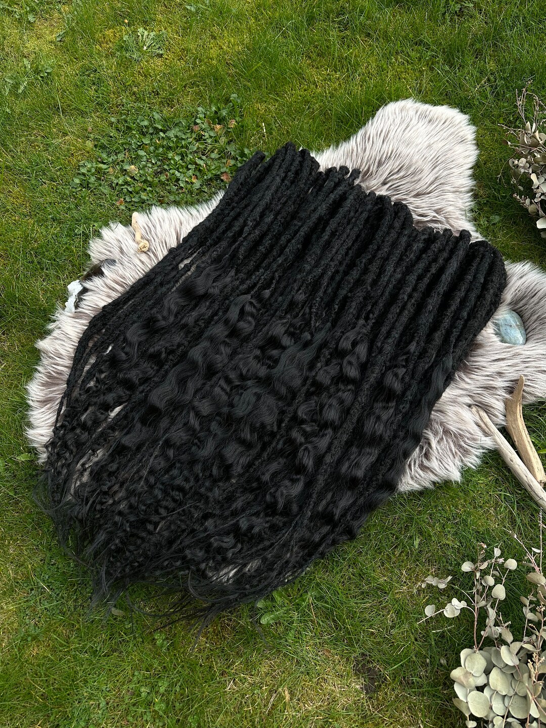 BLACK Locs / Ready to Ship! / 100% Black Natural Looking Dreads ...