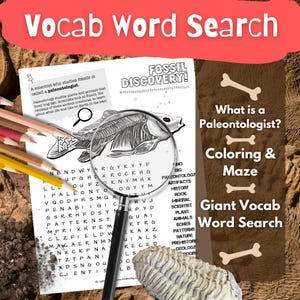 Fossil Discovery: Match & Learn- Fun Facts and Games! Printable ...