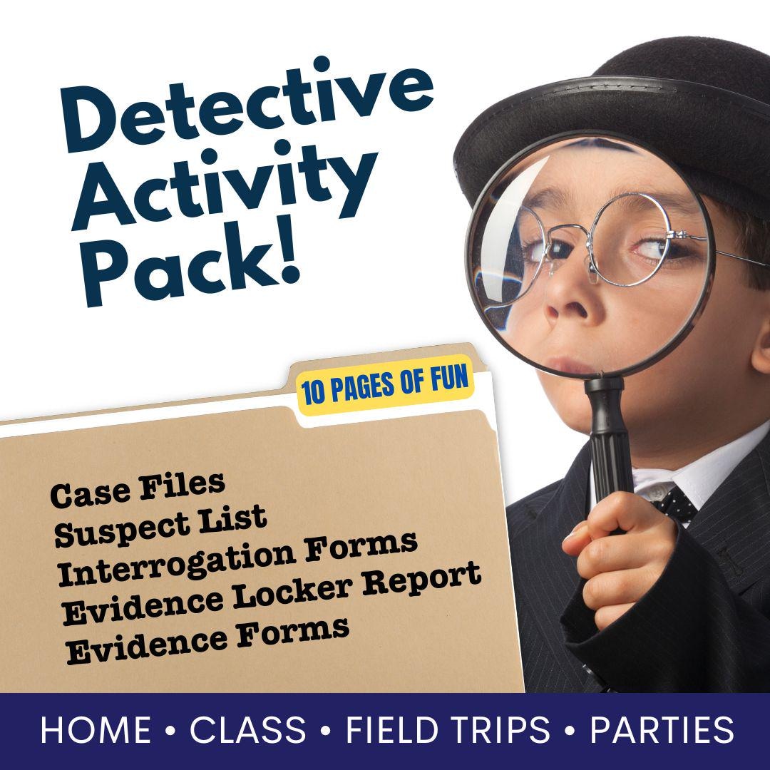 Detective Activity Pack- Forms, Notes, Prompts, and More for Solving ...