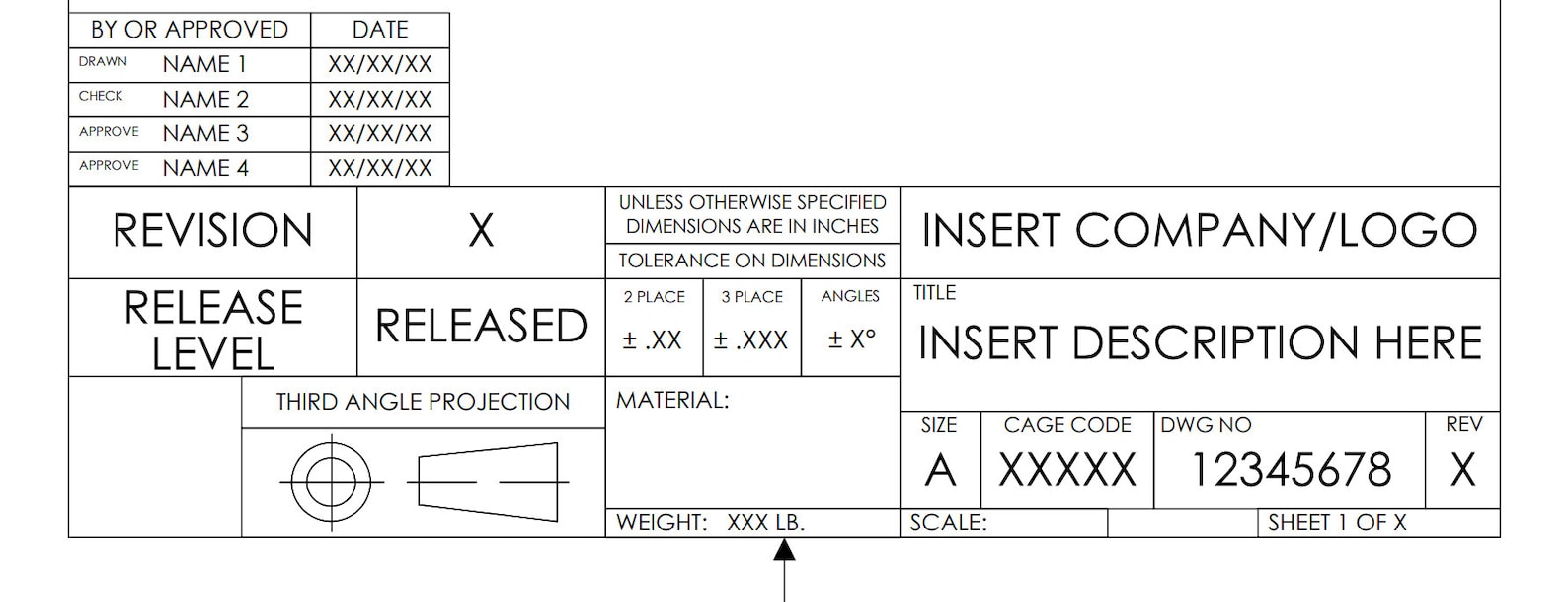 Visio Format Engineering Drafting, Drawing, Schematic or Blueprint ...