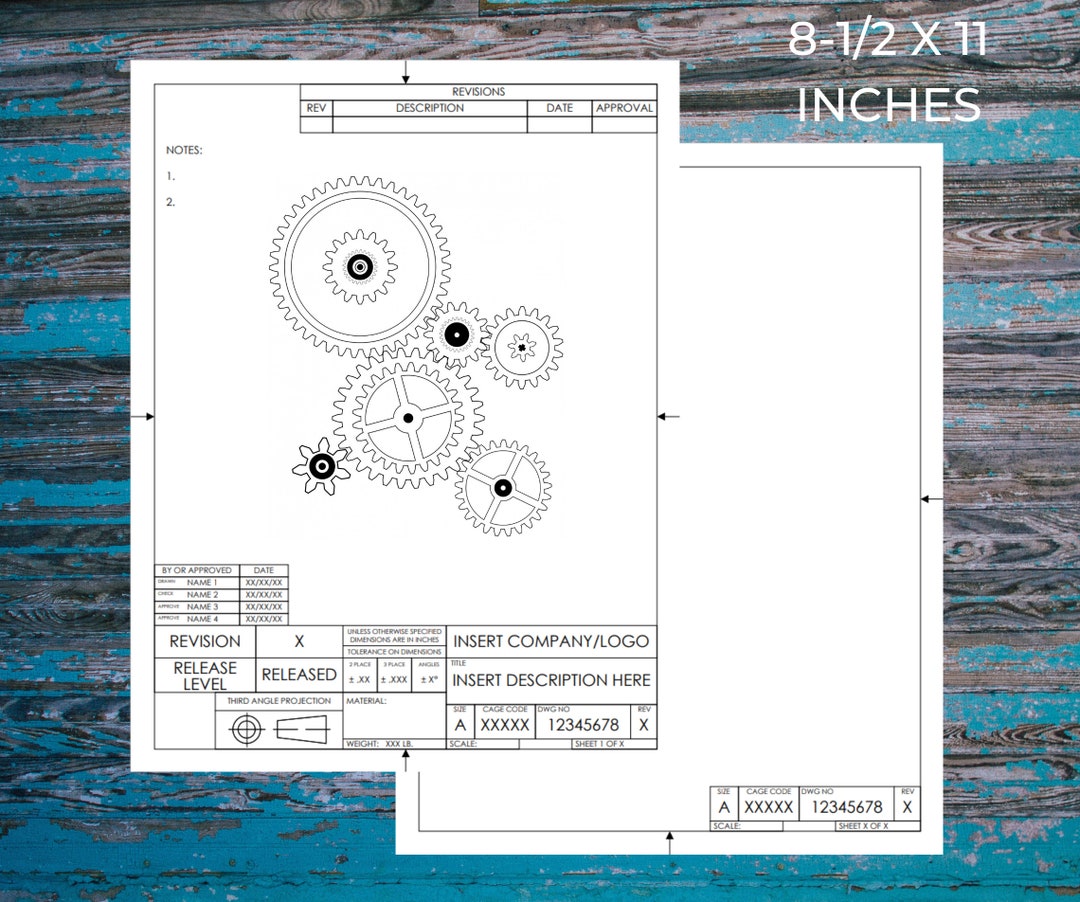 Visio Format Engineering Drawing Schematic Or Blueprint Template