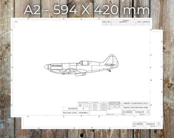 Printable Engineering Drafting, Drawing, Schematic or Blueprint ...