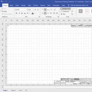 Visio Format Engineering Drafting, Drawing, Schematic or Blueprint ...
