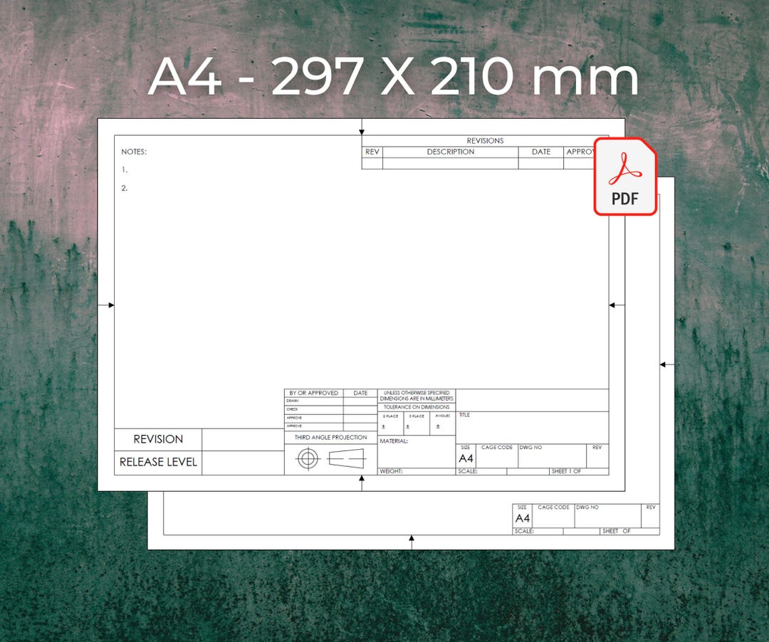 Printable Engineering Drafting, Drawing, Schematic or Blueprint ...