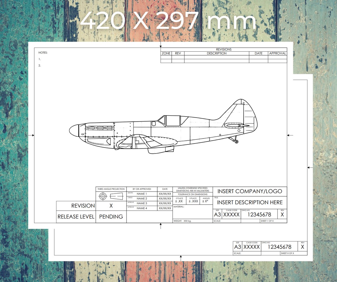 Visio Format Engineering Drawing, Schematic or Blueprint Template ...