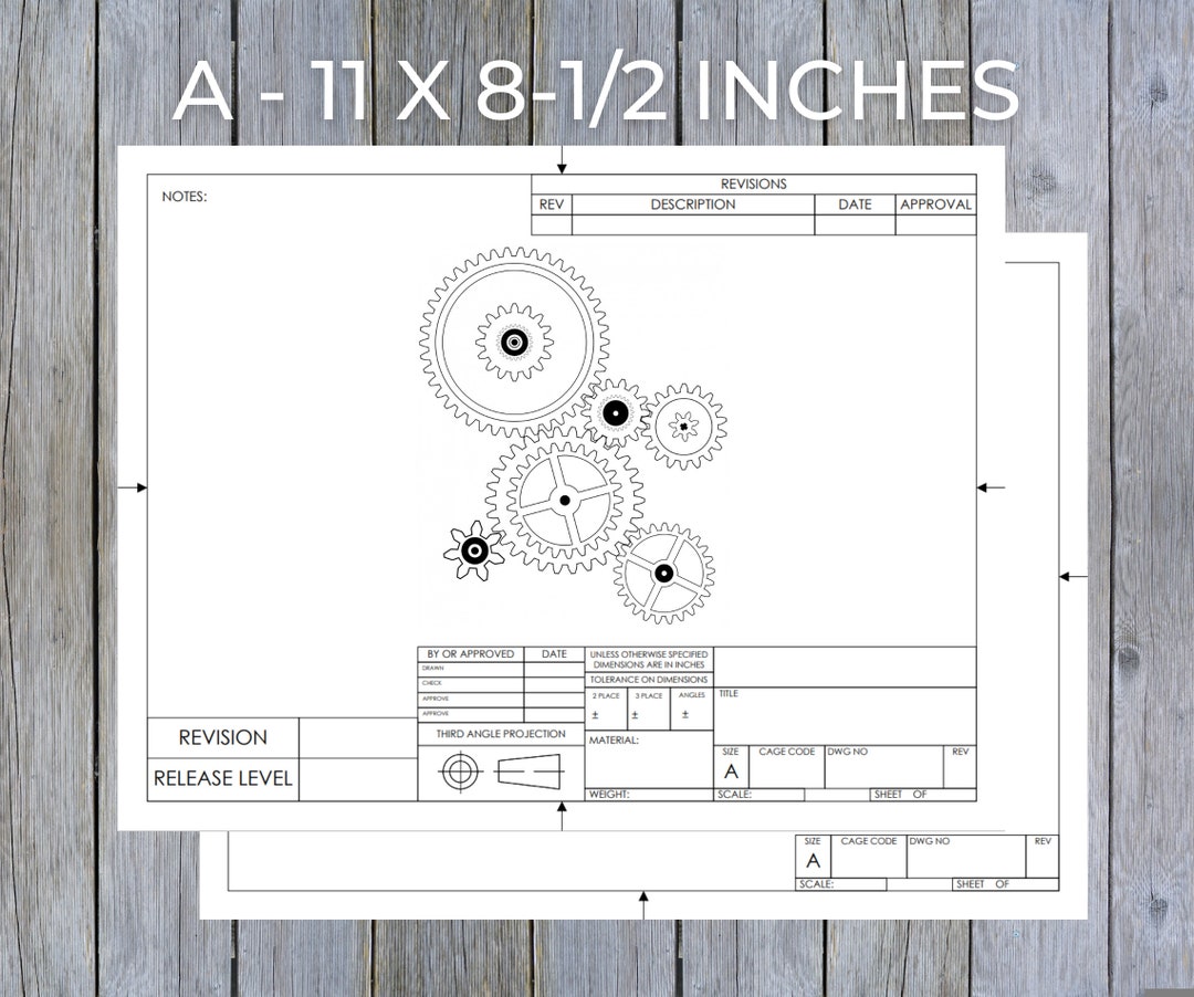 Printable Engineering Drafting, Drawing, Schematic or Blueprint ...