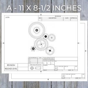 Printable Engineering Drafting, Drawing, Schematic or Blueprint ...