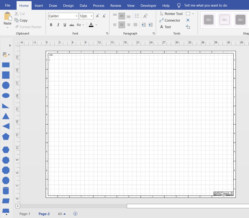 Visio Format Engineering Drafting, Drawing, Schematic or Blueprint ...