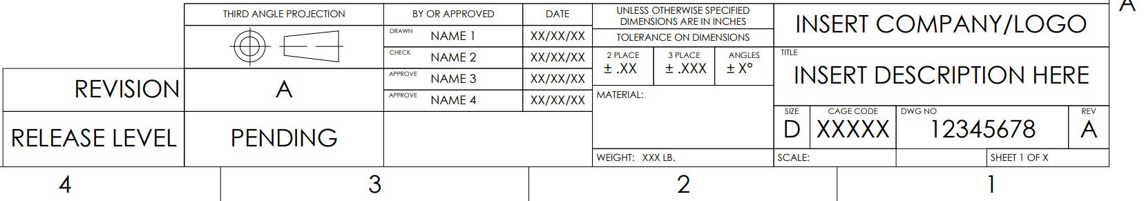 Visio Format Engineering Drawing, Schematic or Blueprint Template ...